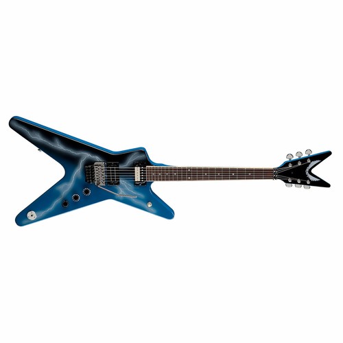 Dean Dimebag Dean From Hell ML Blue Lighting Graphic Electric Guitar ...