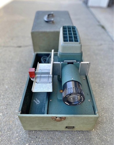 Vintage Argus 300 35mm Film Slide Projector w/ Original Hard Case | eBay