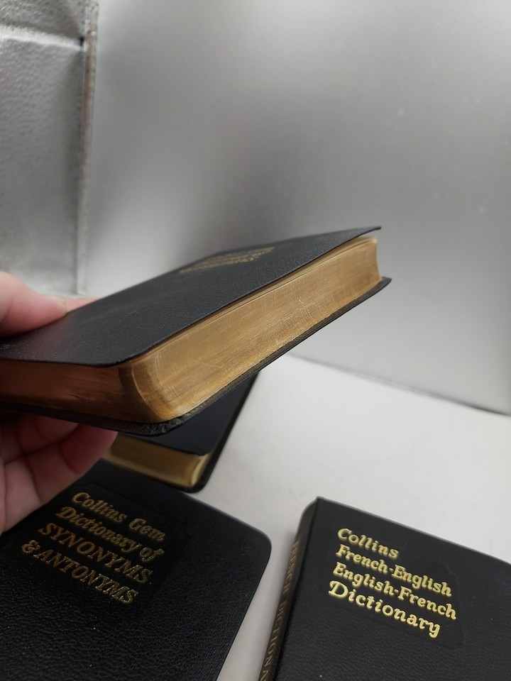 4 Collins Gem Dictionary - English, French, Quotations, Synonyms Antonyms 1968 | eBay
