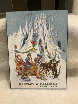 Huntley & Palmers Christmas Theme Biscuit Advertisement Print Wall ...