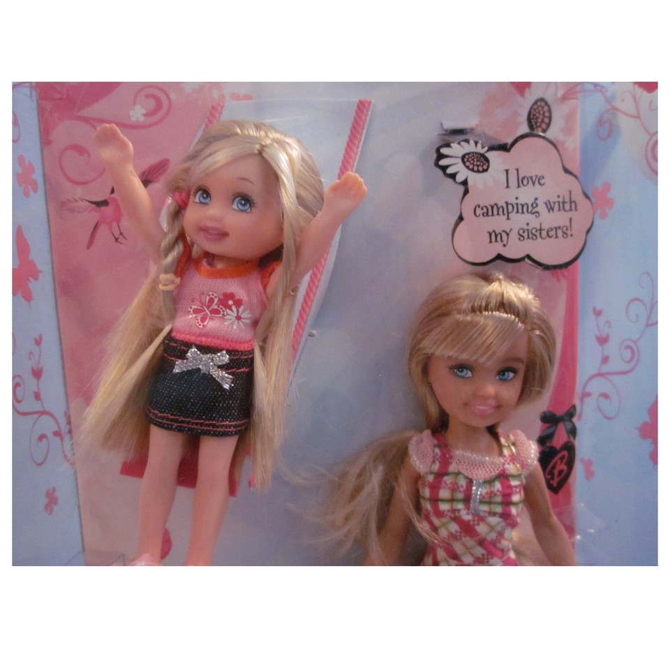 MATTEL 2008 Barbie Camping Stacie & Kelli- NIB CAMPING DOLL AND ...