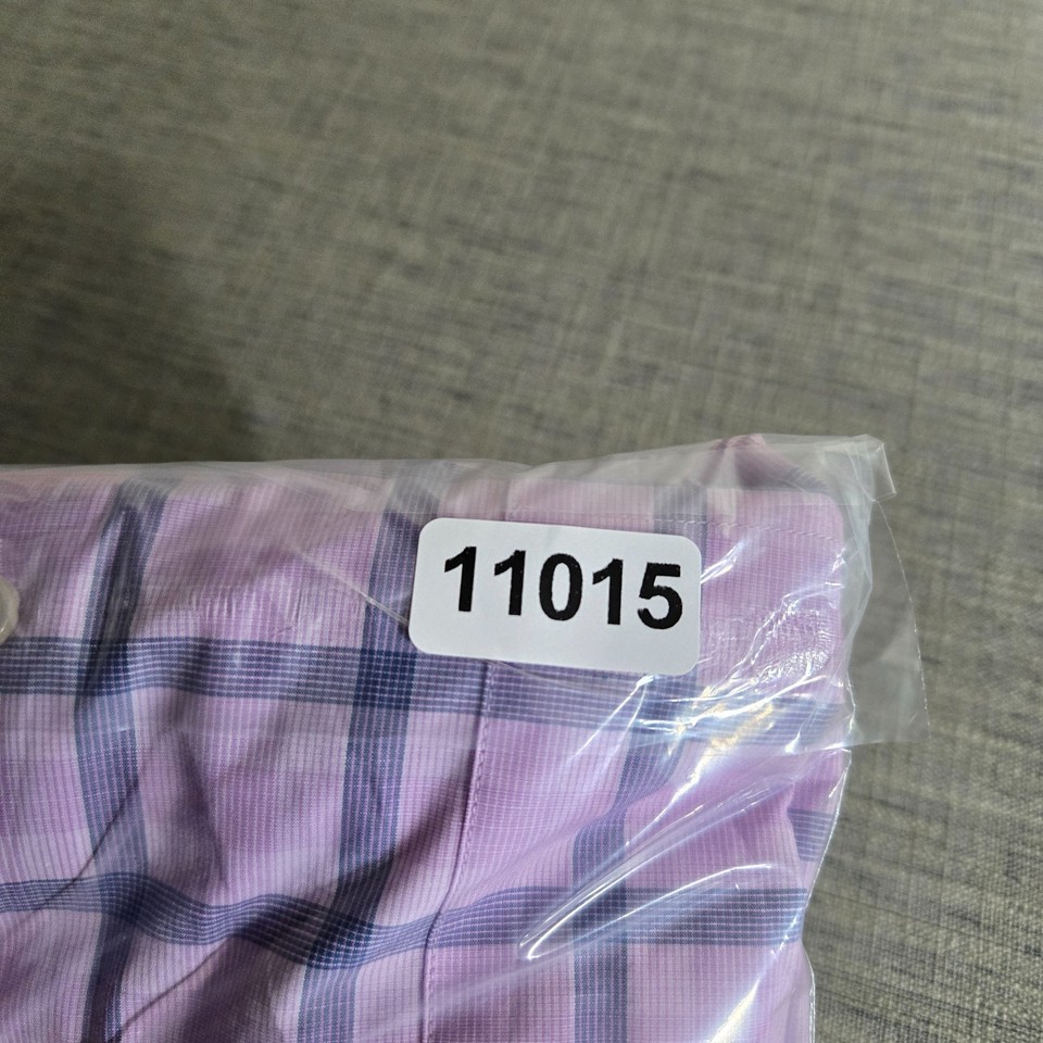 Tommy Bahama Island Zone Long Sleeve Button Shirt Mens XL purple Plaid ...