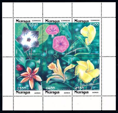 [64757] Nicaragua 1985 Flora flowers blumen fleur Sheet MNH | eBay
