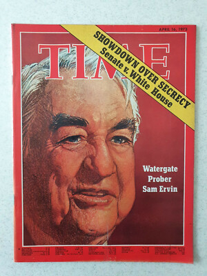 Magazine revue TIME europe edition april 16 1973 Watergate Prober Sam Ervin | eBay