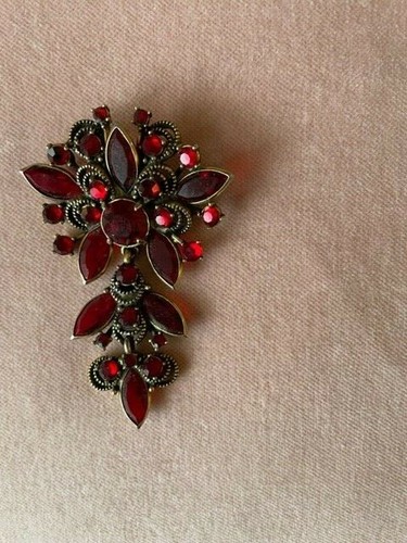 Vintage Weiss ruby red flower bee & butterfly pin. Stunning! | eBay