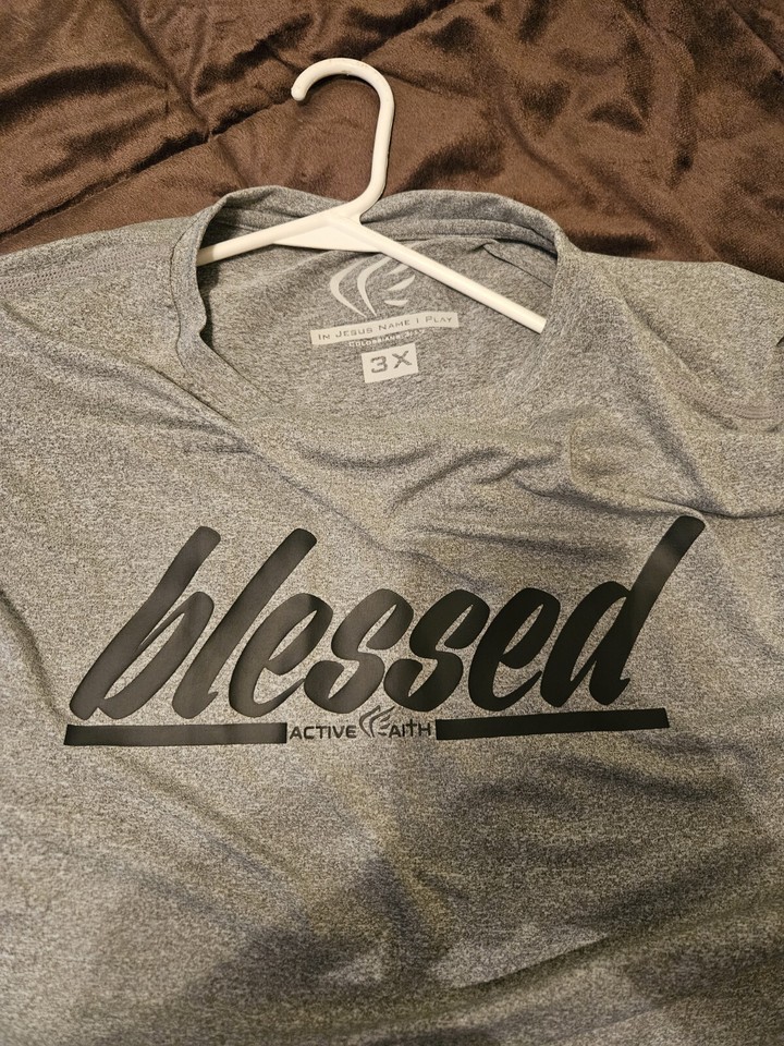 Active Faith BLESSED t Shirt | eBay