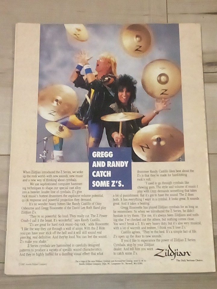 Modern Drummer Magazine February 1987 Anton Fig & Connie Kay & Jerry ...