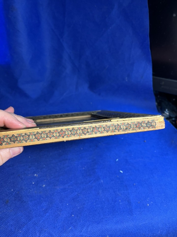 VNTG Miniature Persian Painting In Beautiful Inlay Frame 8.5x10 ...