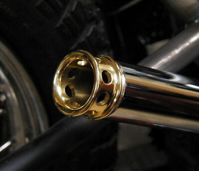 Motorcycle Parts BRASS AFTERBURNER EXHAUST TIP 1-3/4" PIPE HARLEY ...