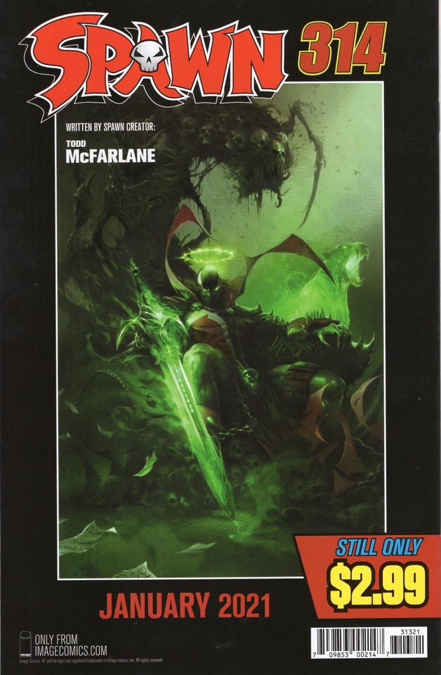 SPAWN #313 (TODD MCFARLANE VARIANT) COMIC BOOK ~ Image Comics | eBay