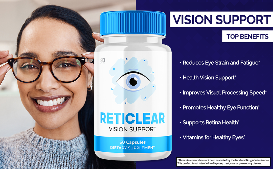 (3 Pack) Reticlear Pills, Support Healthy Vision & Enhance Eye Function ...