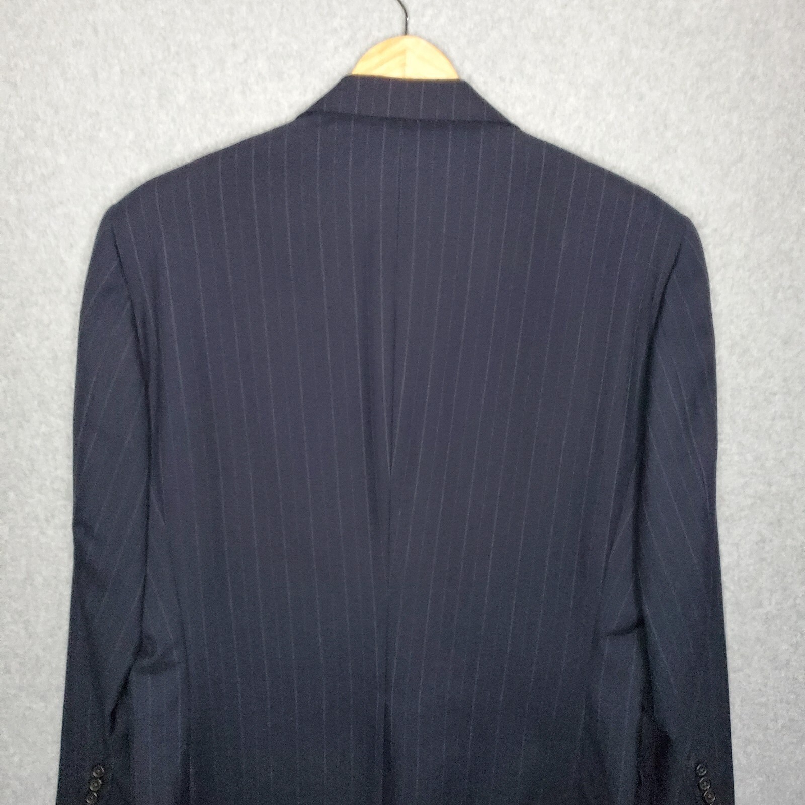 Hickey Freeman Boardroom Suit Jacket Blue Pinstripe B… - Gem