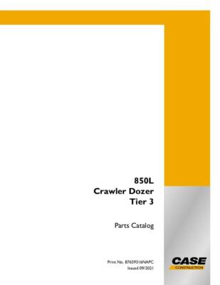 CASE 850L TIER 3 CRAWLER DOZER PARTS CATALOG | eBay