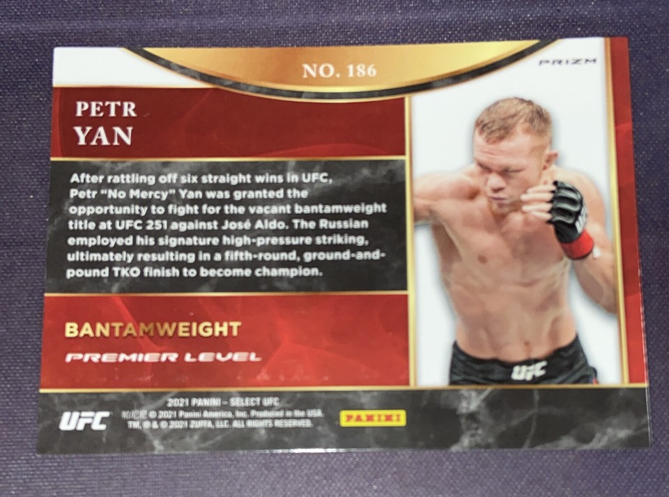 2021 Panini Select UFC #186 PETER YAN SILVER PRIZM Premier Level | eBay