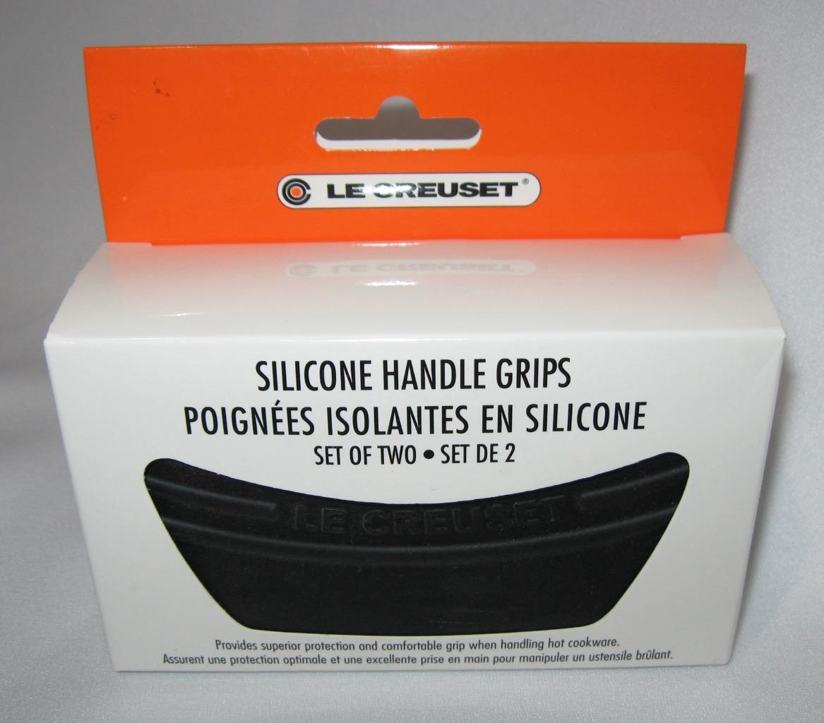 NEW ~ Set of 2 LE CREUSET SILICONE HANDLE GRIPS Protection From Hot ...
