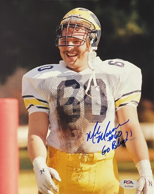 Mark Messner Signed Autographed Michigan Wolverines 8x10 Photo CHOF PSA ...