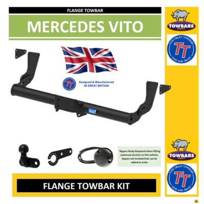 Towbar for Mercedes Vito, V class, Viano W639 & W447 2003on Van, MPV ...