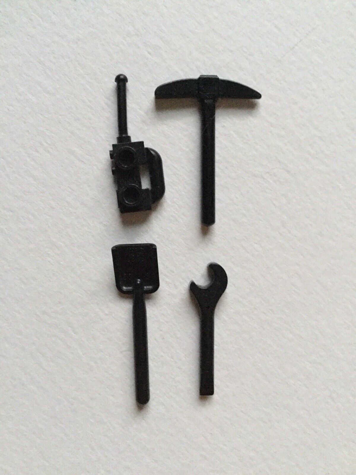 Lego City Construction Black Shovel 3837 Pickaxe 3841 Wrench 4006 Radio ...