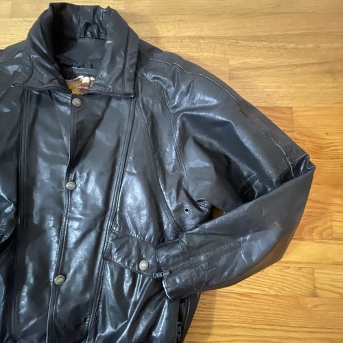 Harley Davidson Genuine MotorClothes Leather Jacket Mens XL - Black ...