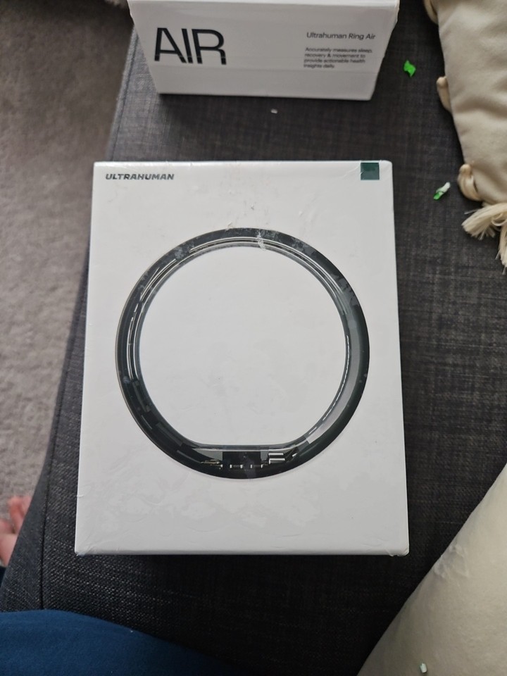 ULTRAHUMAN Ring AIR Size 6 Raw Titanium Sleep HRV Movement Temp ...