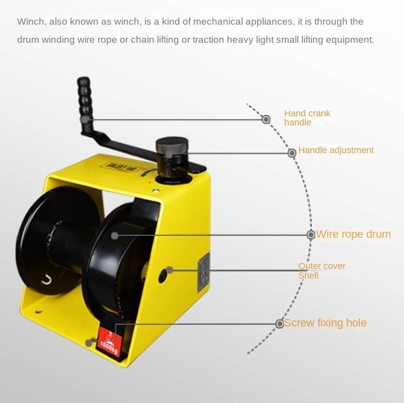 Manual Winch Self-locking Winch Tractor Hoist Hand Winch Small Winch | eBay