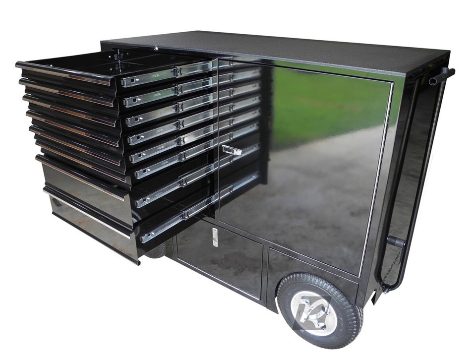 NEW RSR NASCAR Pit Box Pitbox Rolling Portable Racing Toolbox Cart Kart ...