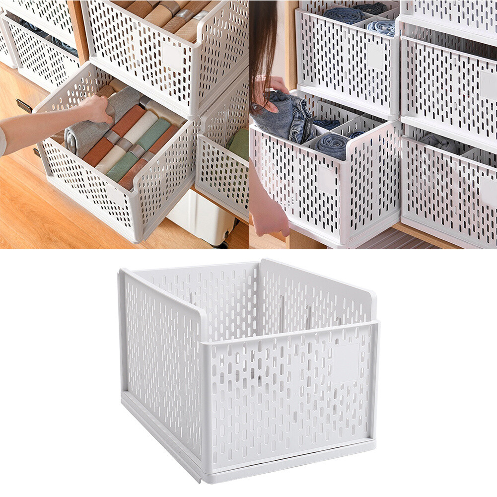 Stackable Detachable Wardrobe Plastic Clothes Storage Drawer Organizer ...