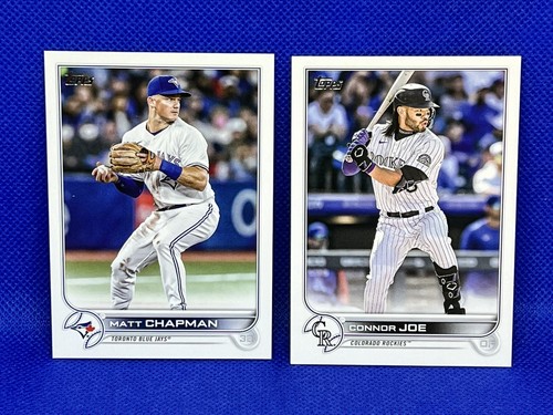 2022 Topps Advanced Stats /300 Baseball Card Lot (2) Base Parallel Joe ...