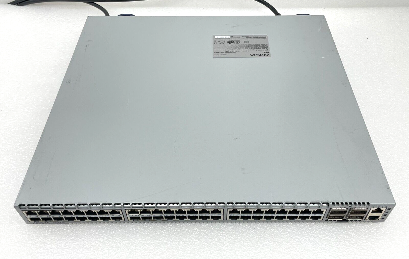 Arista DCS-7050T-64 48 Port RJ45 1/10GBASE-T 4x QSFP+ Switch 7050T-64 ...