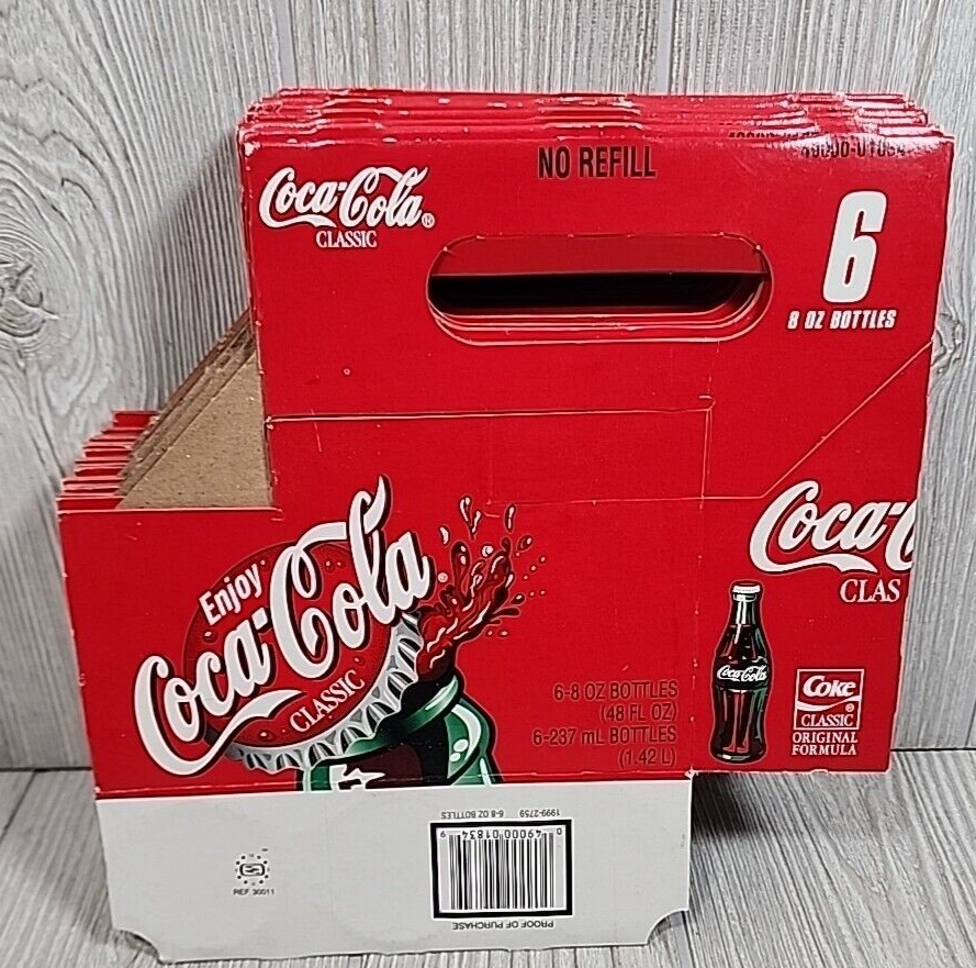 NASCAR CocaCola 1990s Racing Family 6Pk Cardboard Coke Carton Carrier ...