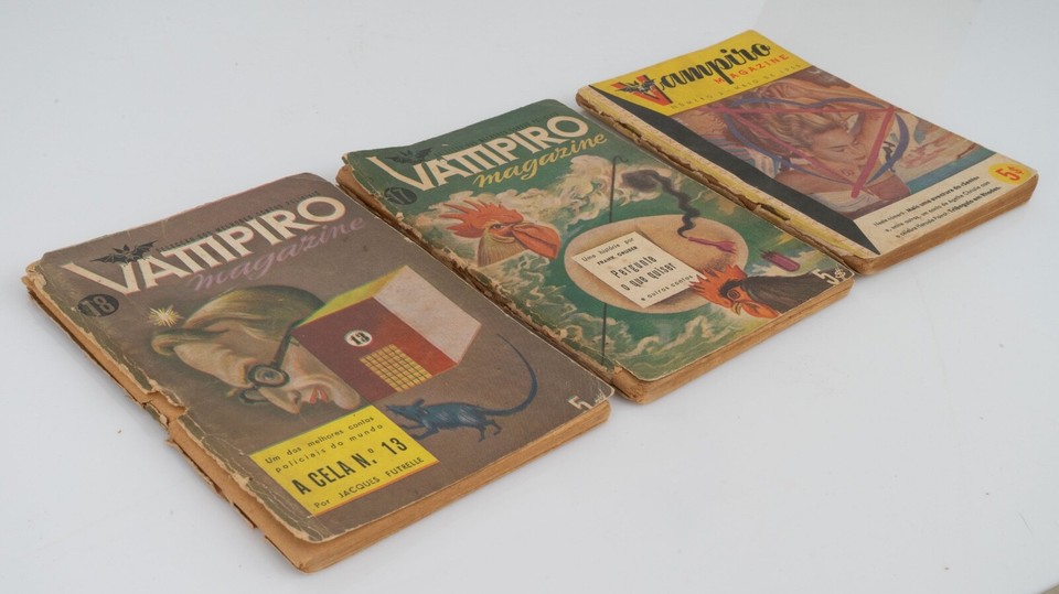1950 Vampiro Magazines Italian Pulp Frank Gruber Agatha Christie ...