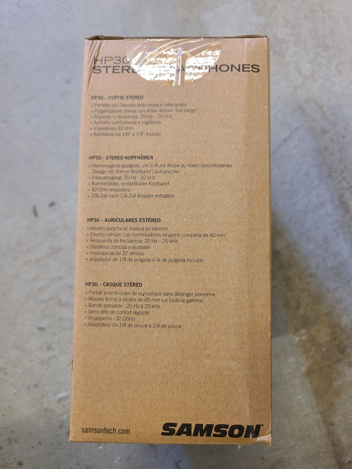 Samson HP 30 Stereo Headphones | eBay