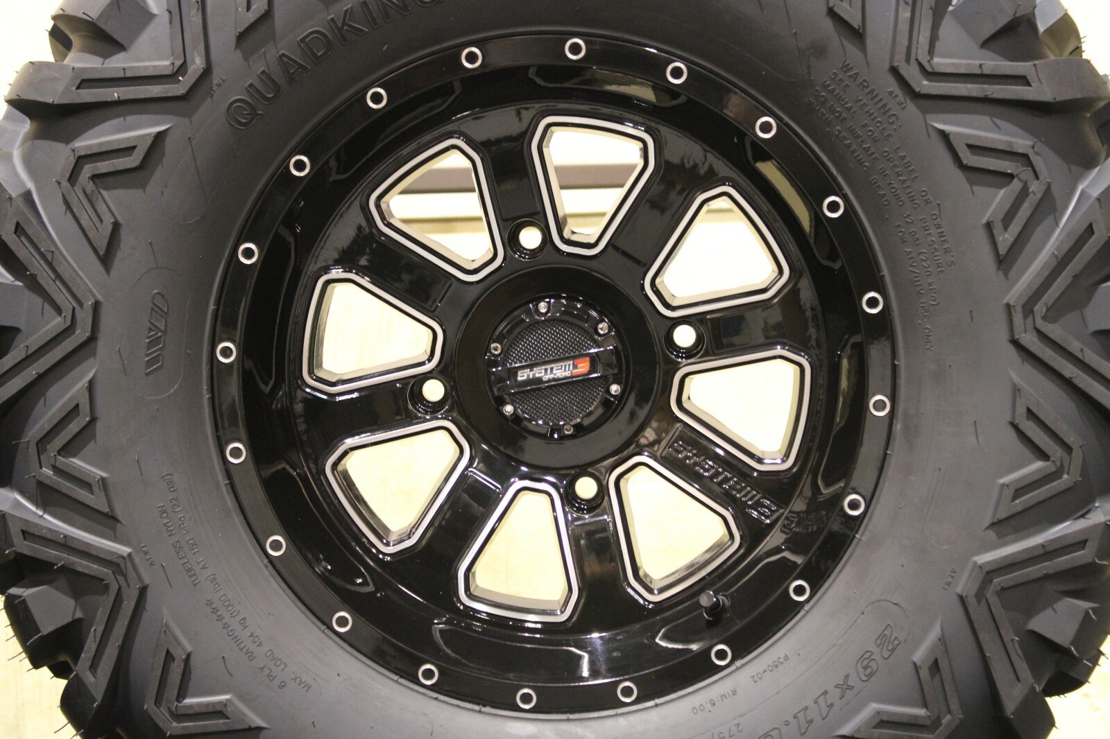 SCRAMBLER 850 29" QUADKING RADIAL 8 Ply ATV TIRE 14" ST-4 M WHEEL KIT ...