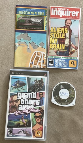 Grand Theft Auto Vice City Stories GTA PSP Complete CIB Tested Map ...