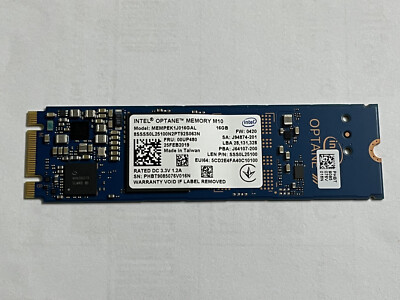 Intel Optane Memory M10 MEMPEK1J016GAL 16GB NVMe PCIe M.2 2280 P/N ...