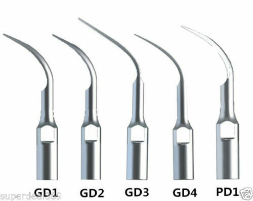 10PCS Dental Ultrasonic Piezo Scaler Tips fit DTE Satelec Handpiece GD1 ...