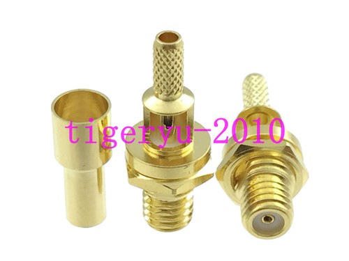 1pce Connector L5 Microdot 10-32UNF female bulkhead For RG174 RG316 RF ...