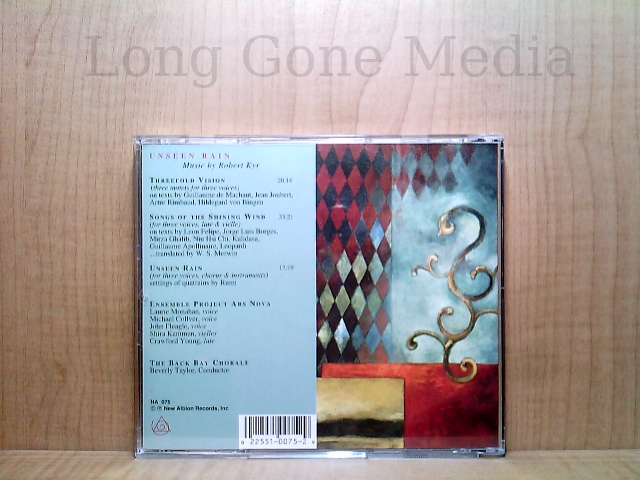 Unseen Rain (Music By Robert Kyr) by Ensemble P.A.N. (CD, 1995, New ...