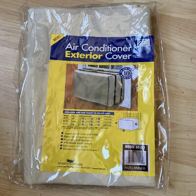 AC SAFE 14 in. H x 21 in. W PVC Tan Square Air Conditioner Cover | eBay