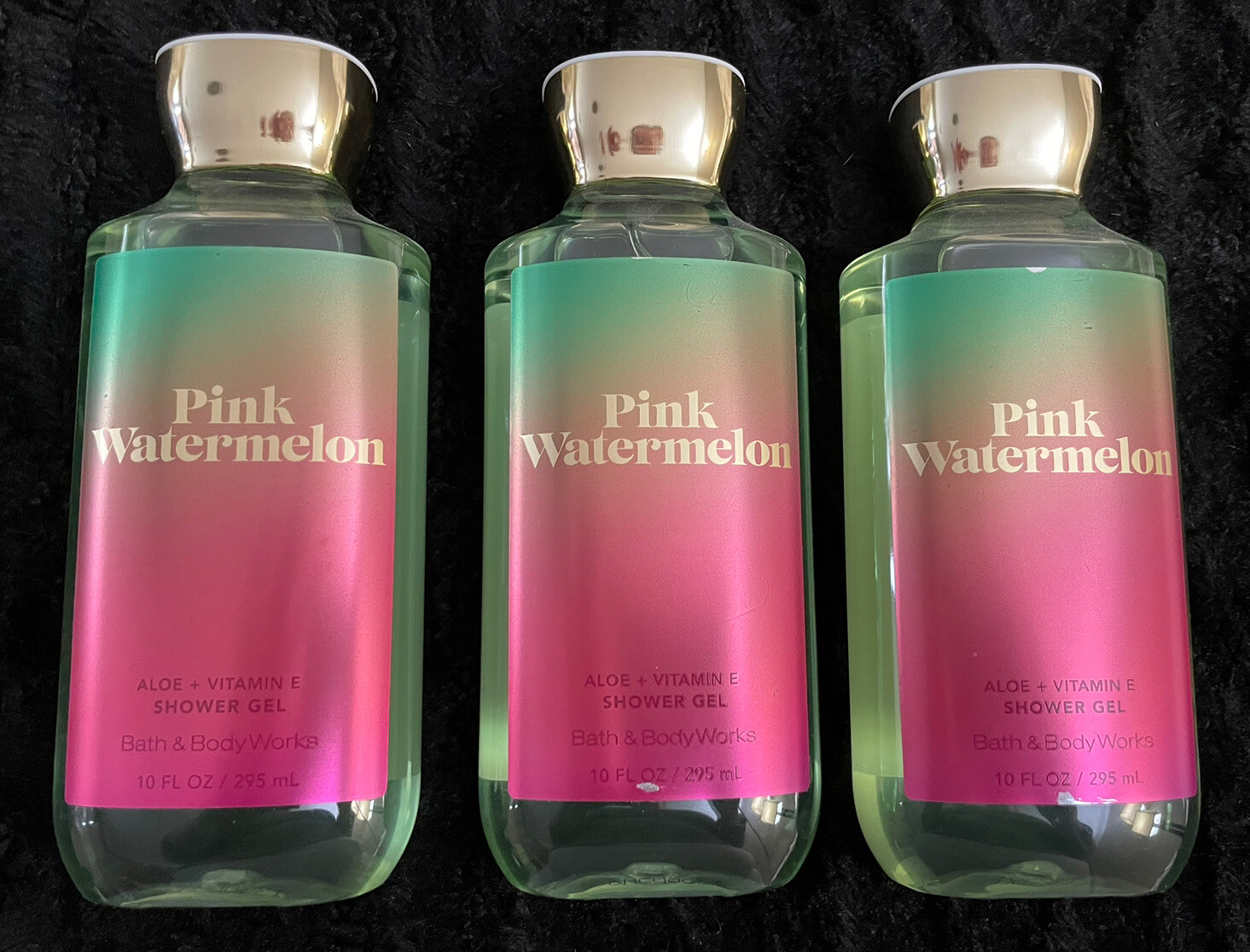 NEW! Lot Of 3 - Bath & Body Works PINK WATERMELON Body Wash 10 Fl. Oz ...