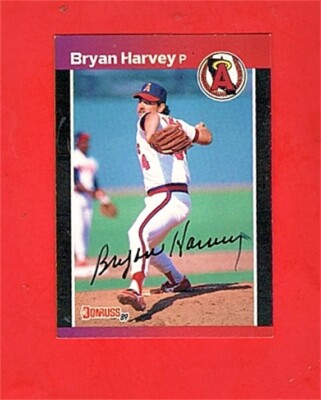 1989 DONRUSS BRYAN HARVEY AUTOGRAPHED LA ANGELS CARD NM | eBay