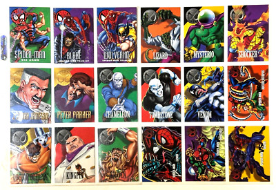 Lot of 78/100 Fleer/SkyBox Marvel Vision Cards + All 4 Mini Magazines ...