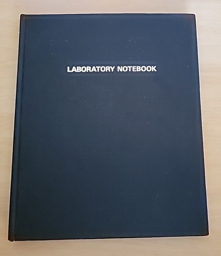 Vintage Nalge Company Black Hardcover Scientific Laboratory Notebook ...