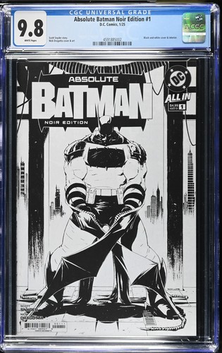 Absolute Batman #1 CGC 9.8 * 2024 DC * Noir Edition 1st Print | eBay