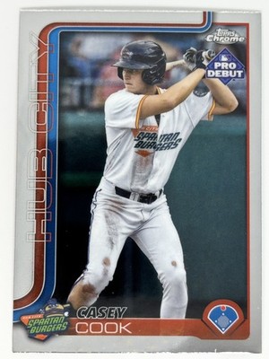 Casey Cook Hub City Spartanburgers 2025 Topps Pro Debut Chrome #PDC-188 ...