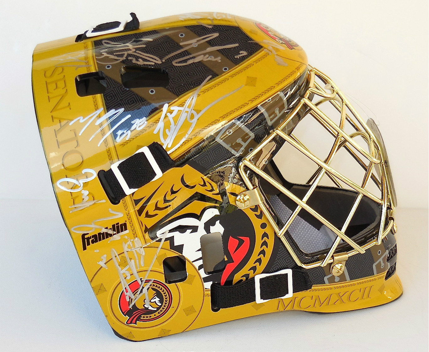2013/14 OTTAWA SENATORS TEAM SIGNED GOALIE MASK (W/ PROOF!) | eBay