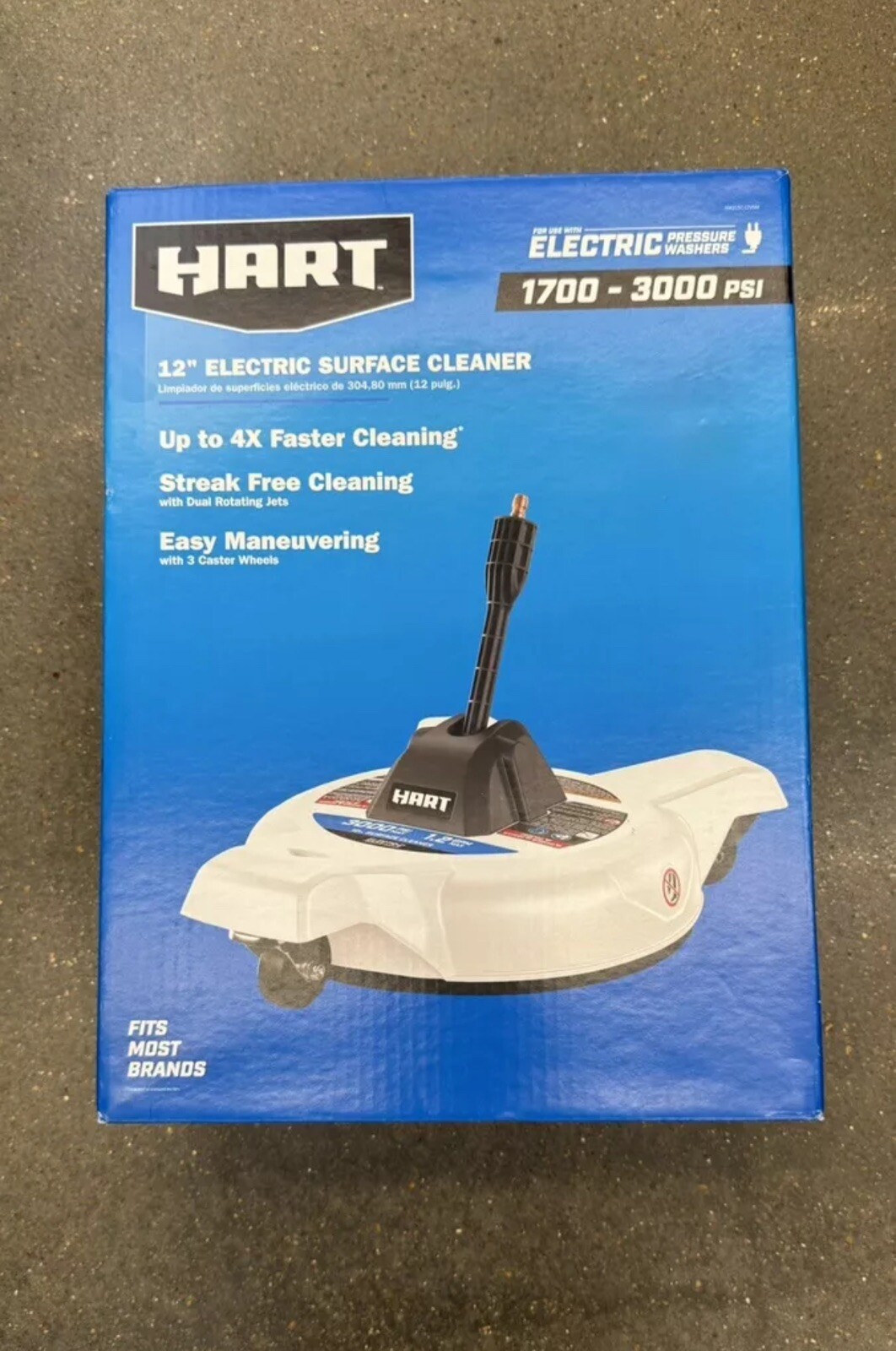 Hart 12in 3000PSI Electric Pressure Washer Surface Cleaner for sale ...