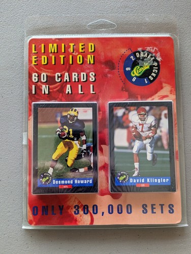 1992 Classic Draft Picks Football Factory Sealed Set 1-60 Desmond ...