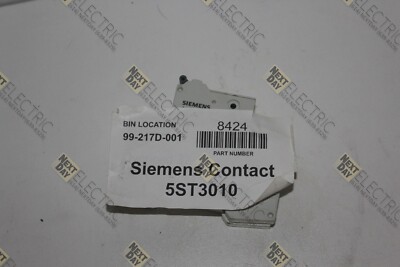 Siemens, 5ST3010, 5ST301.AS, Auxiliary Circuit Switch Breaker 6a 230v ...