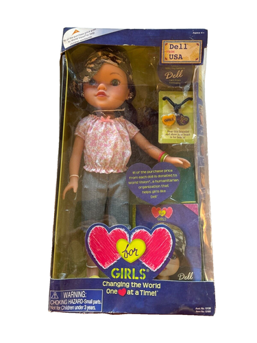 Hearts For Hearts Girls Dell From USA 14" Vinyl Doll Poseable ...